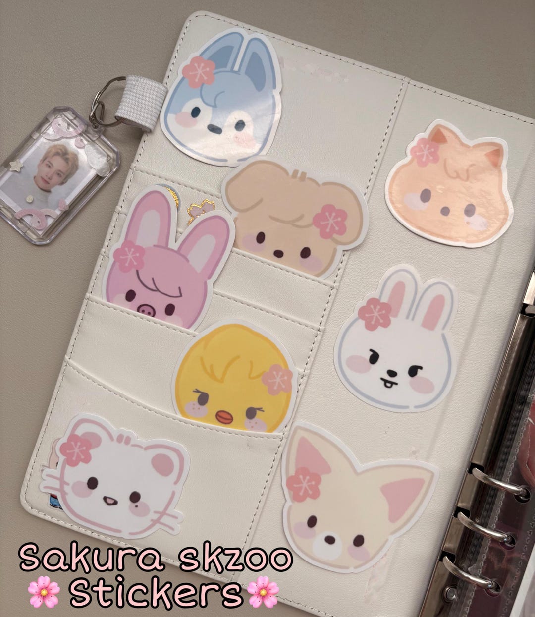 Stray Kids Skzoo Cute Sakura Flower Stickers - Etsy