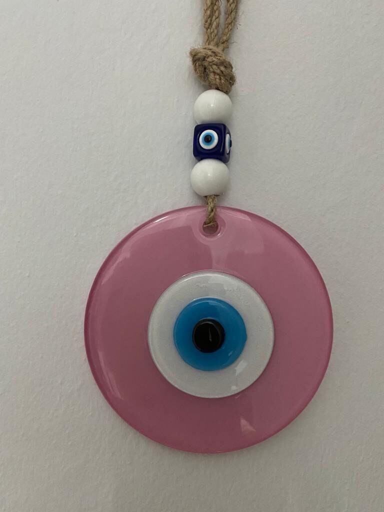 Colourful Glass Evil Eye Bead, Evil Eye Home Decor, Evil Eye Wall ...