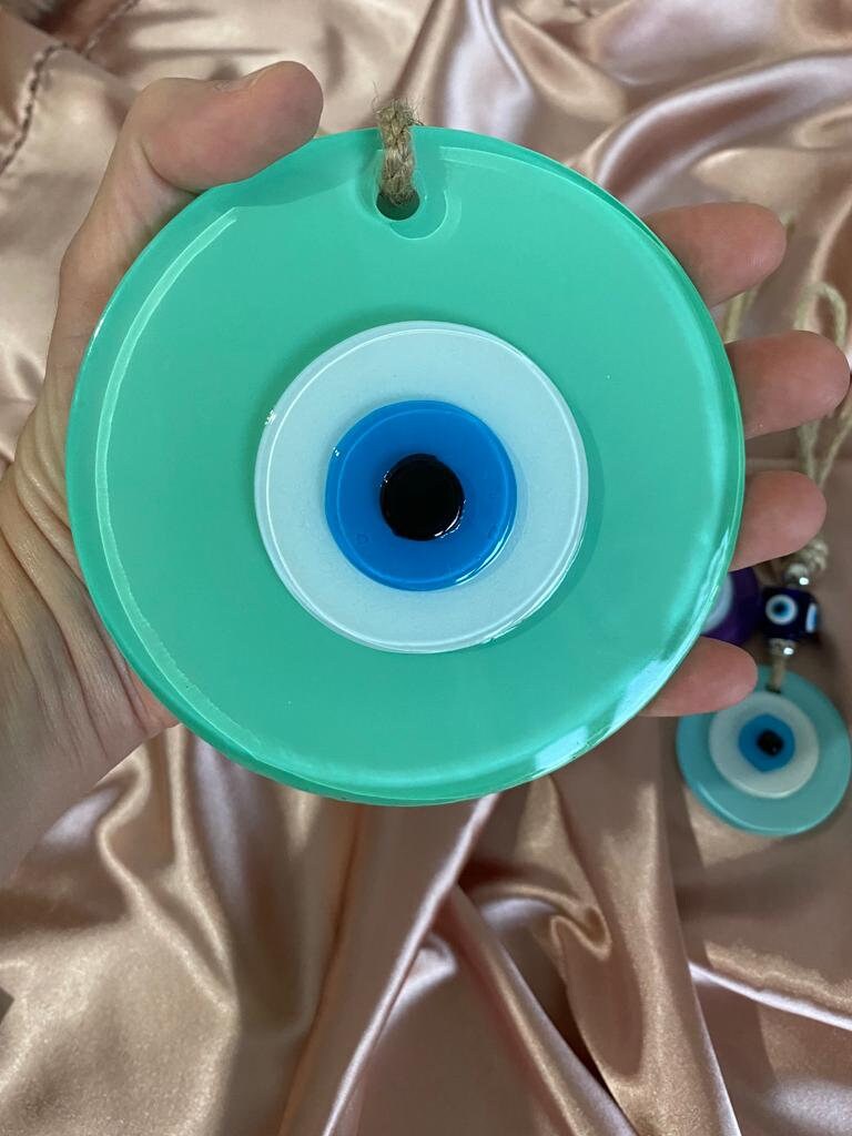 Colourful Glass Evil Eye Bead, Evil Eye Home Decor, Evil Eye Wall ...