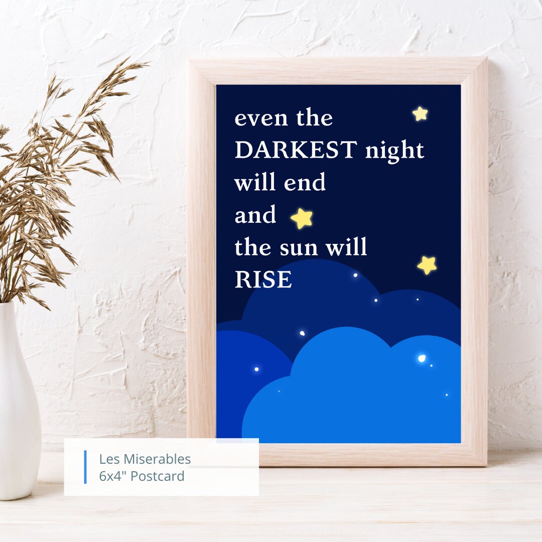 Les Miserables the Musical Inspired Print - Etsy