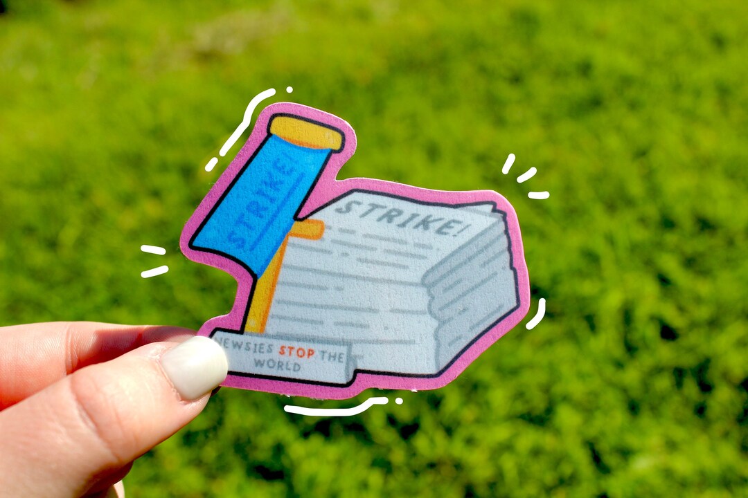Newsies Inspired Die Cut Sticker - Strike! - Etsy