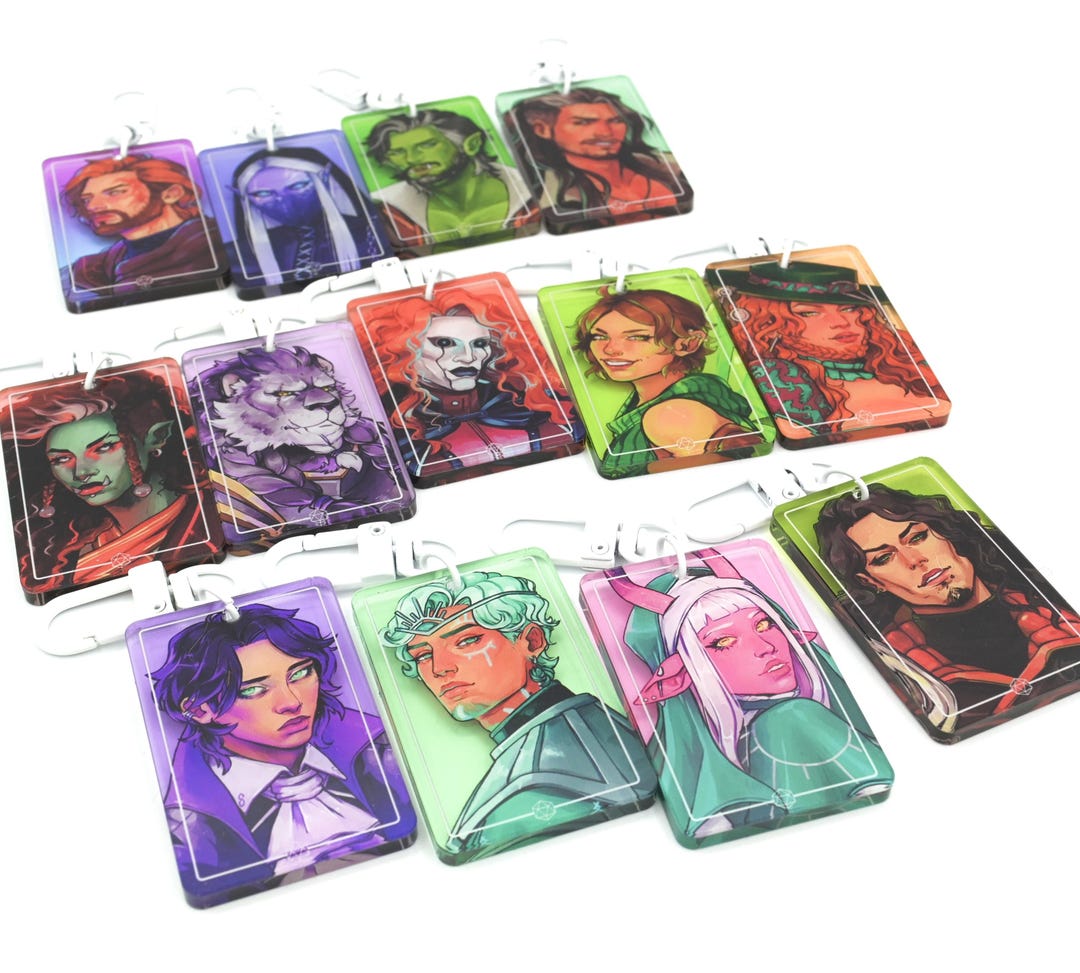 Critical Role Campaign 4 Portrait Keychains - Etsy