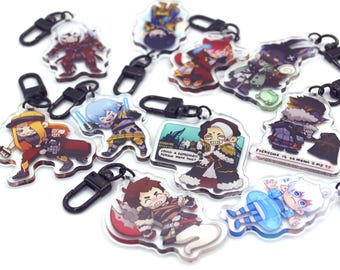 Final Fantasy 14 FFXIV 2.5inch Character Keychains: Wuk Lamat NEW ...