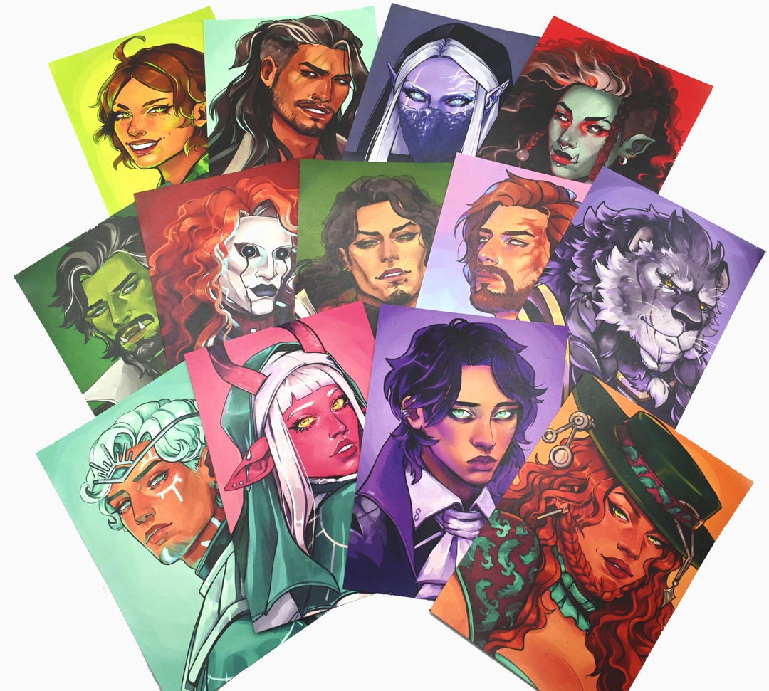 Critical Role Campaign 4 Portrait Prints - Etsy