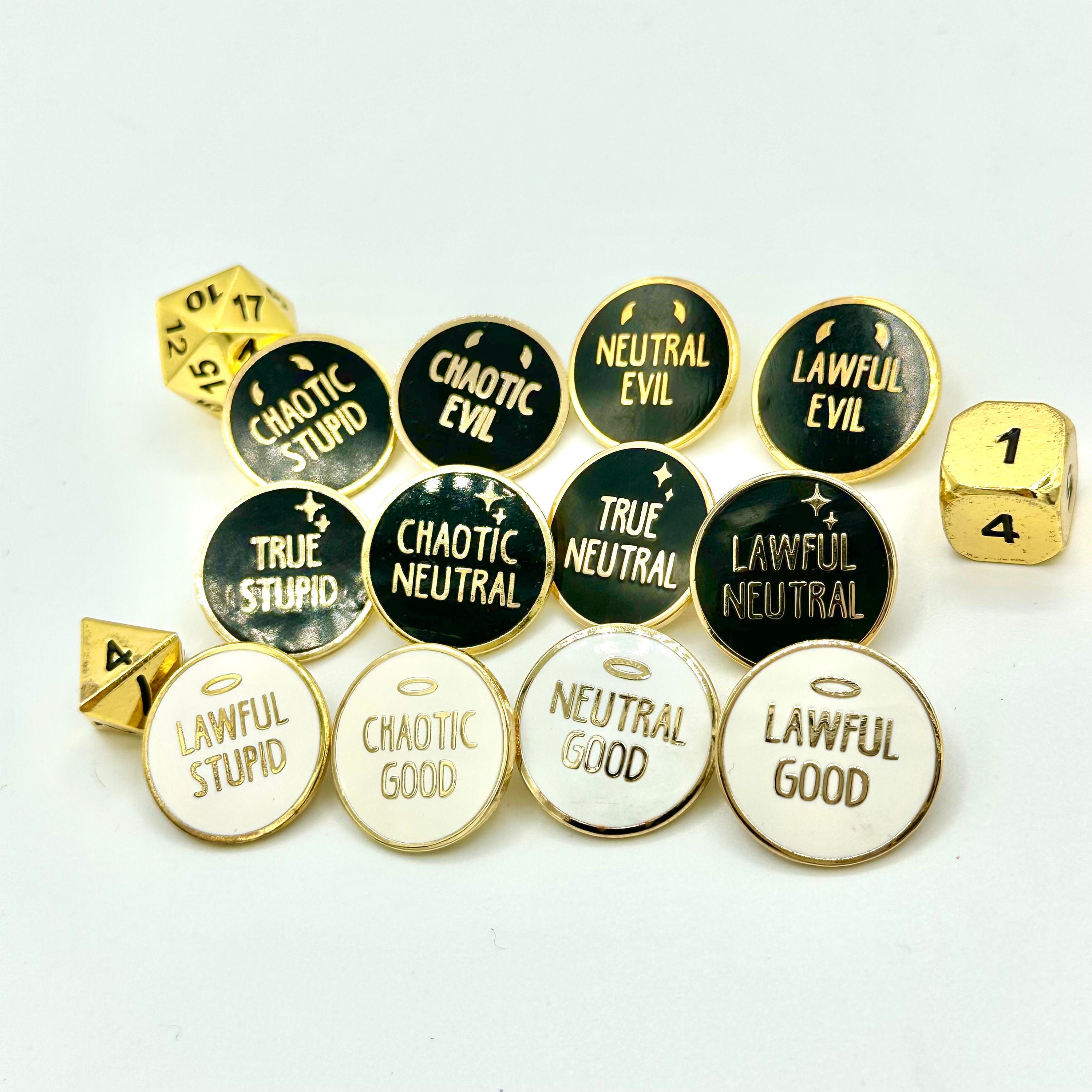 TTRPG Alignment Enamel Pins - Etsy