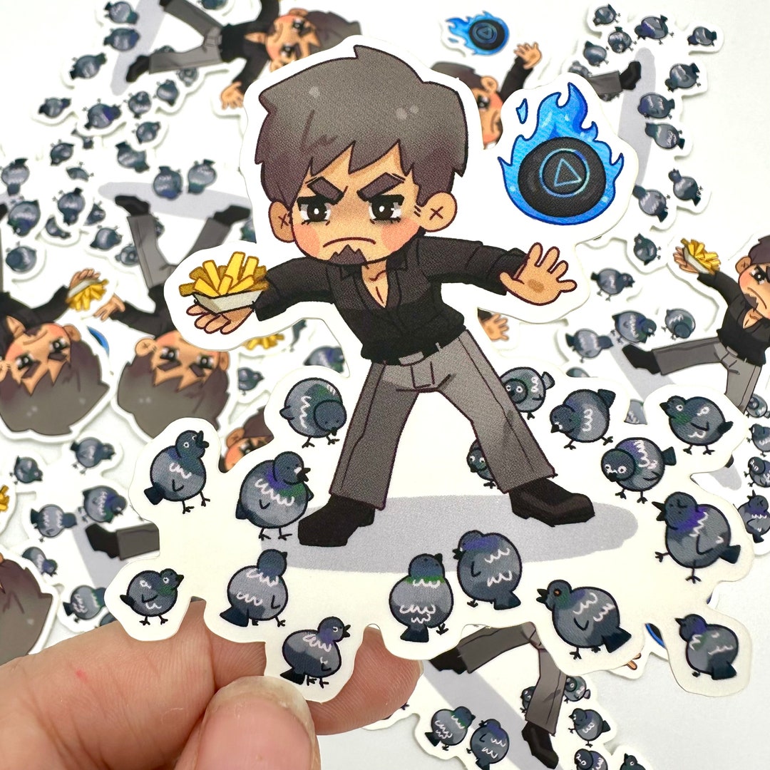 Kiryu Kazuma 20 Pigeons Like a Dragon Infinite Wealth Sticker - Etsy