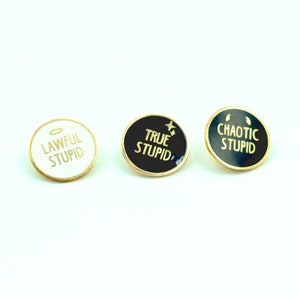 TTRPG Alignment Enamel Pins - Etsy