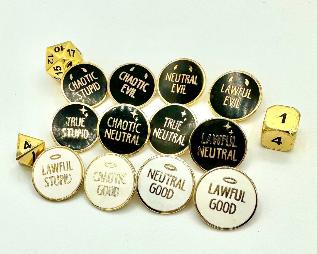TTRPG Alignment Enamel Pins - Etsy
