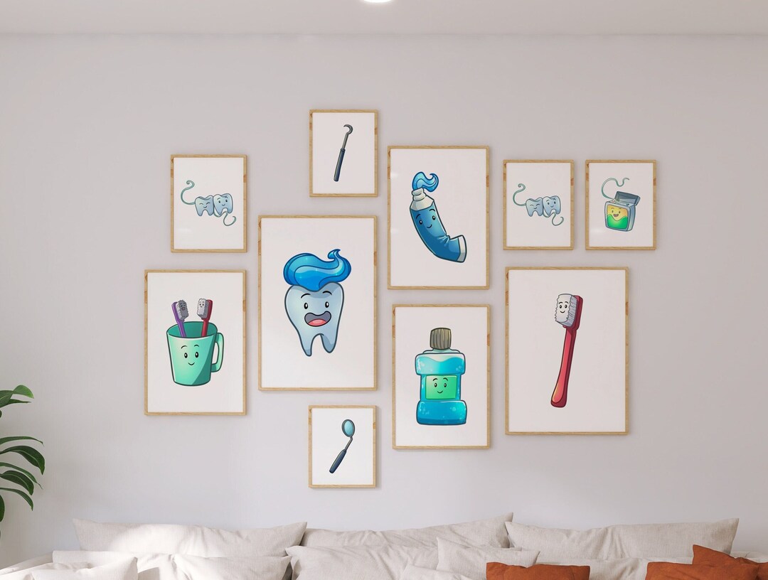 Dentist Wall Art Gift Dental Hygienist Office Poster Dental Office Wall ...