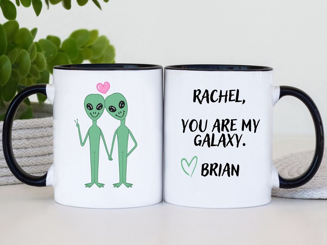 Alien Gift for Boyfriend/girlfriend,cute Space Alien Couple Mug ...