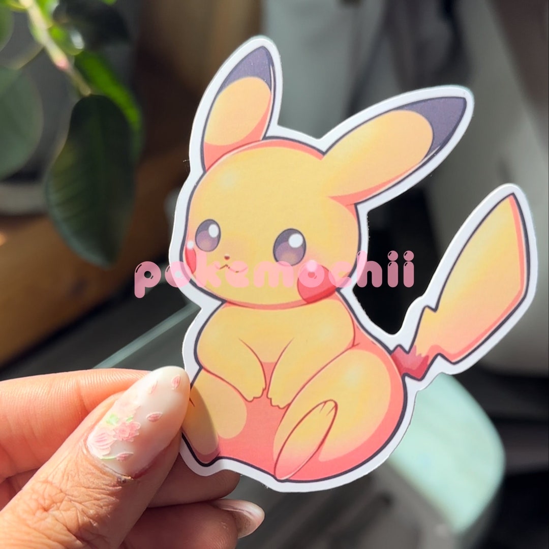 Electric Type Pikachu Pokemon Die-cut Sticker - Etsy