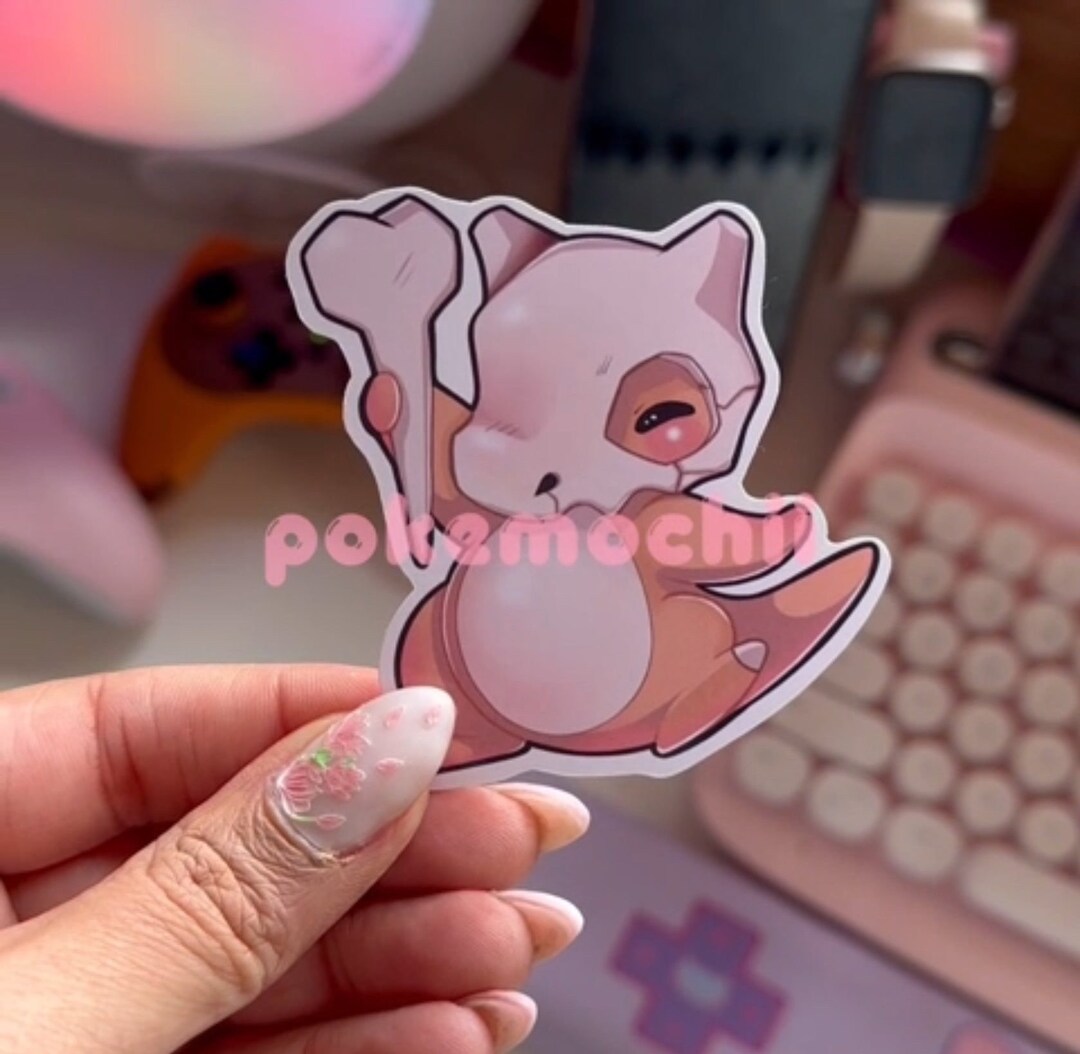 Ground Type Cubone Pokemon Die-cut Sticker - Etsy