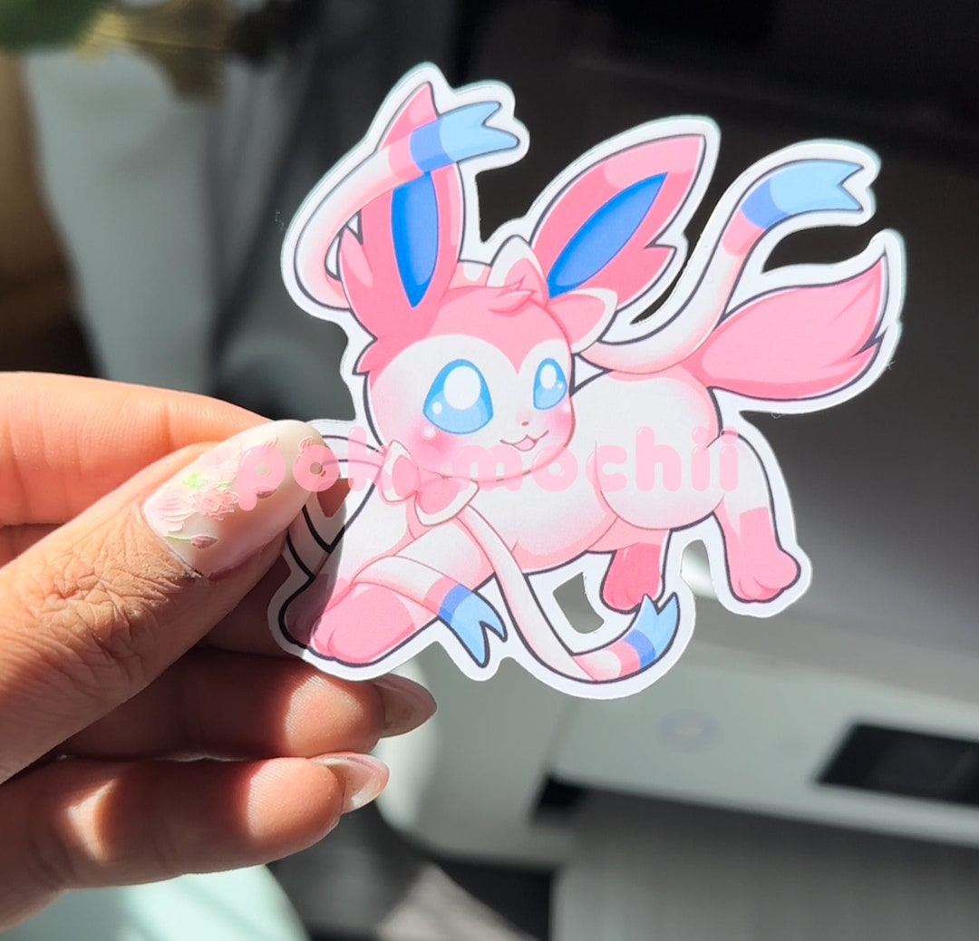 Fairy Type Sylveon Pokemon Die-cut Sticker - Etsy