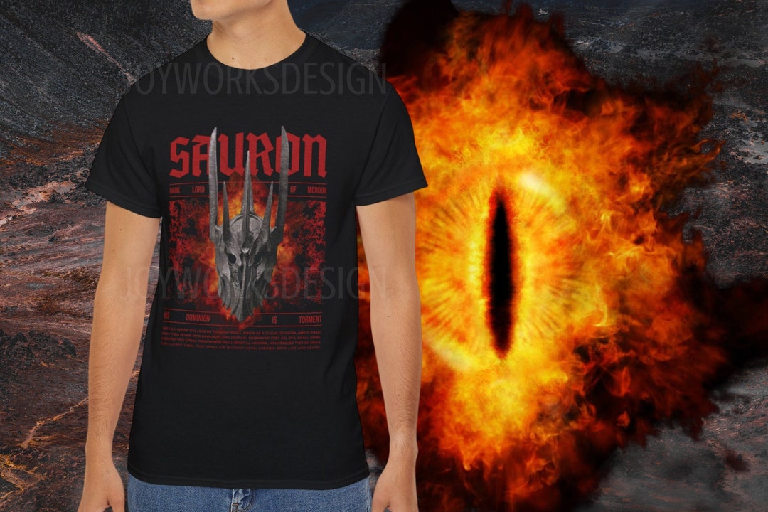 Sauron Dark Lord of Mordor Shirt Lord of the Rings of Power Tee for ...