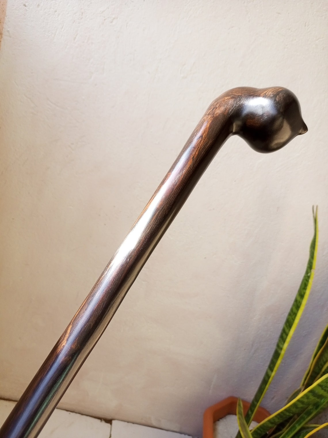 KENYAN Traditional Maasai Rungu ebony Hardwood african Art Walking ...