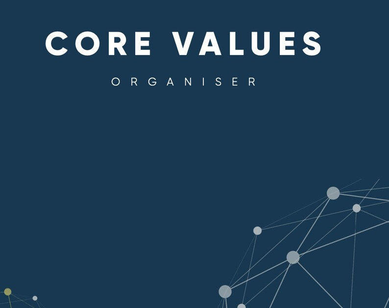 Core Values Organizer - Personal Growth Planner for Goal Setting & Life ...