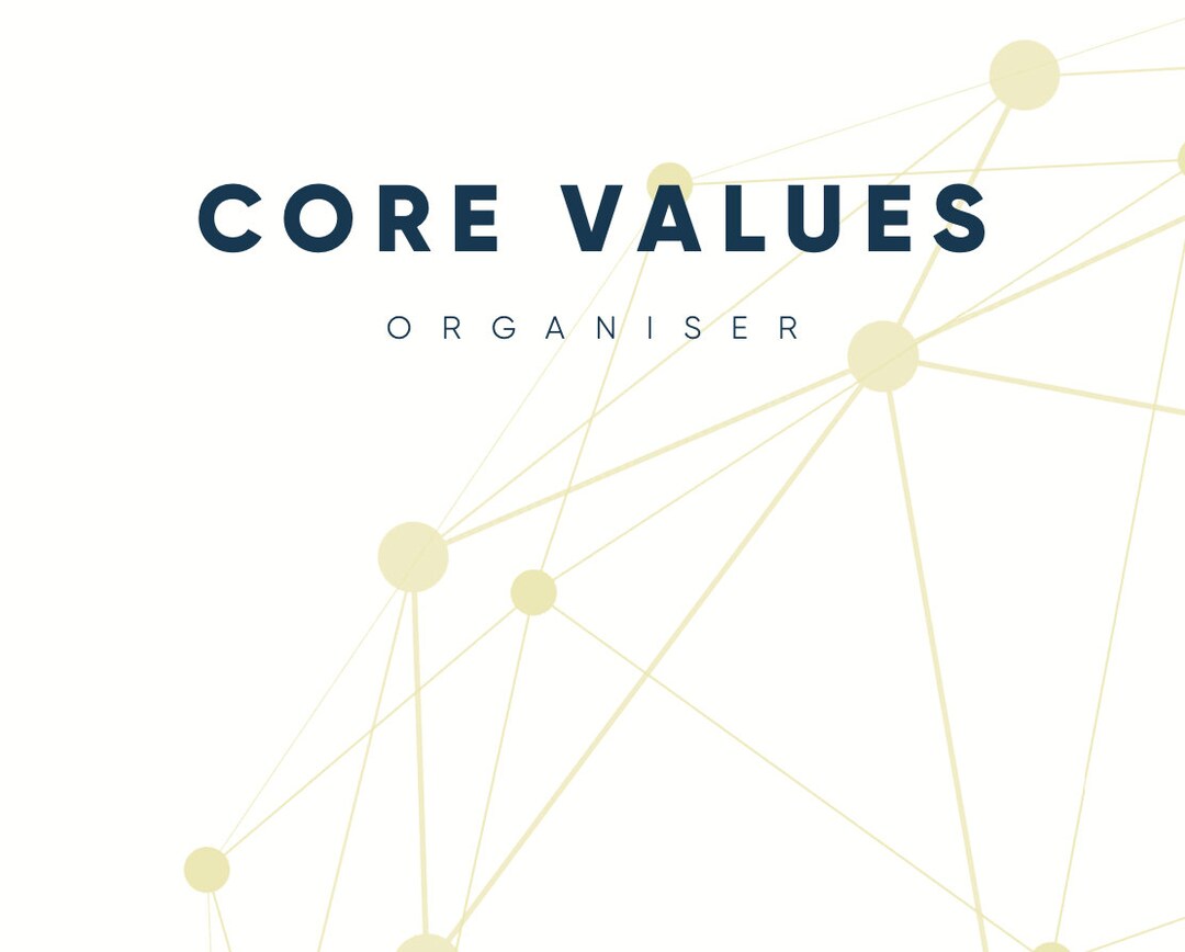 Core Values Organizer - Personal Growth Planner for Goal Setting & Life ...