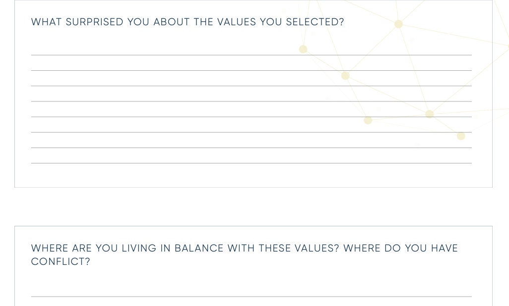 Core Values Organizer - Personal Growth Planner for Goal Setting & Life ...