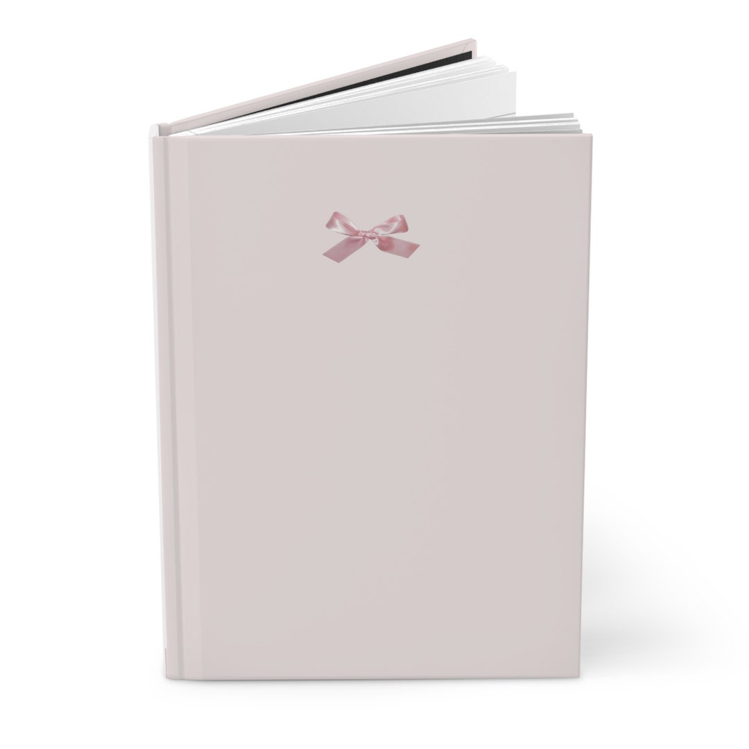 Pink Bow Journal Matte - Etsy