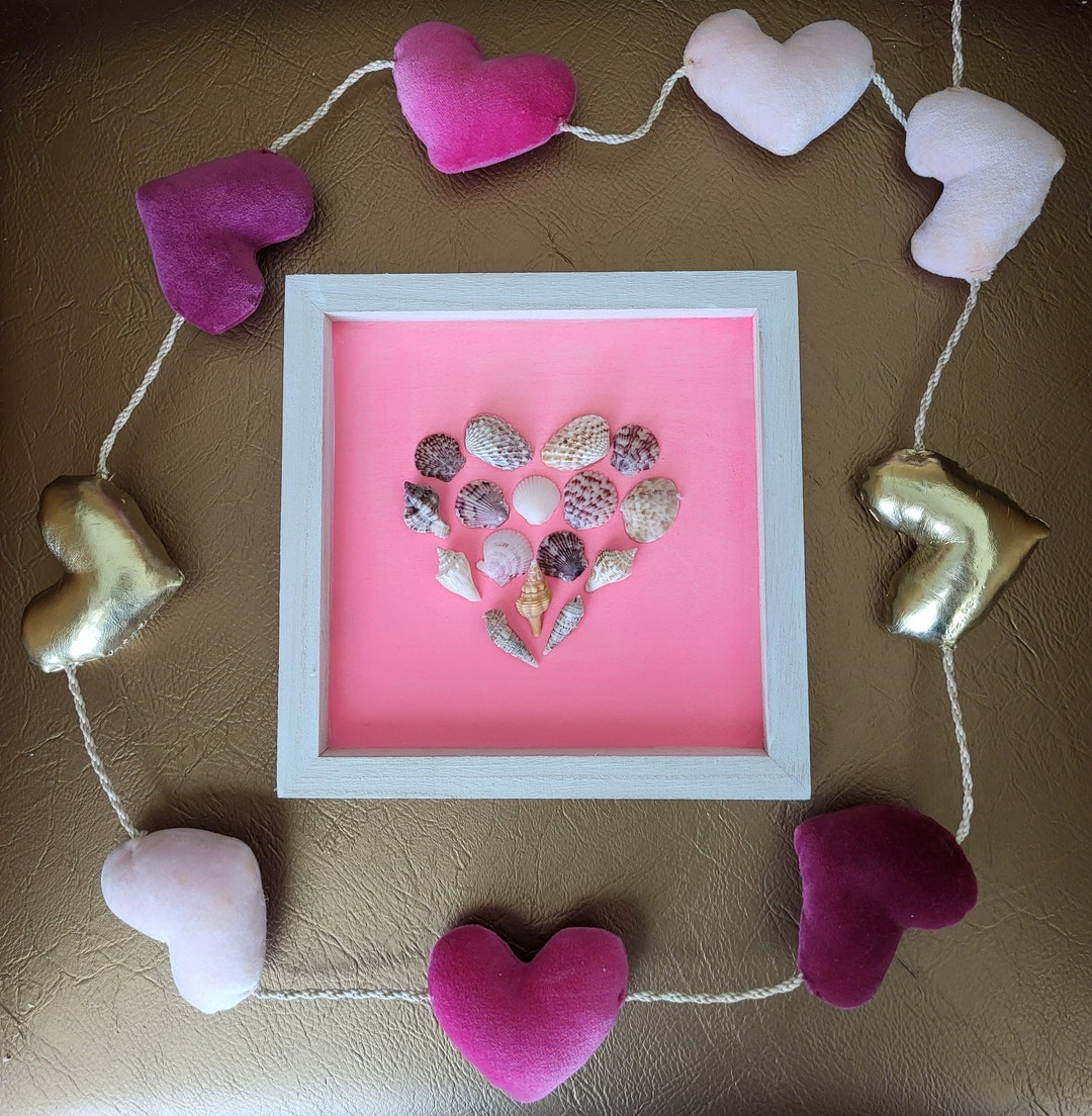 Pink Shell Heart - Etsy