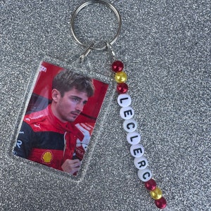Charles Leclerc Keychain, Ferrari Keychain, Charles Leclerc Gift ...