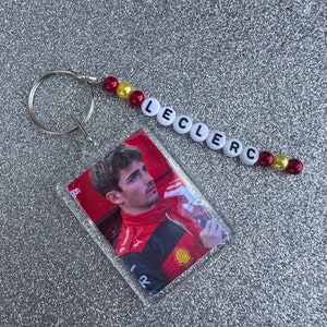 Charles Leclerc Keychain, Ferrari Keychain, Charles Leclerc Gift ...
