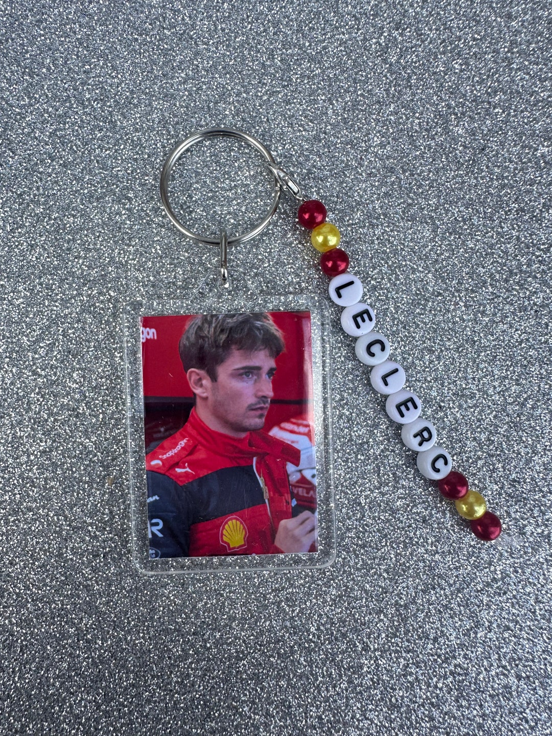 Charles Leclerc Keychain, Ferrari Keychain, Charles Leclerc Gift ...