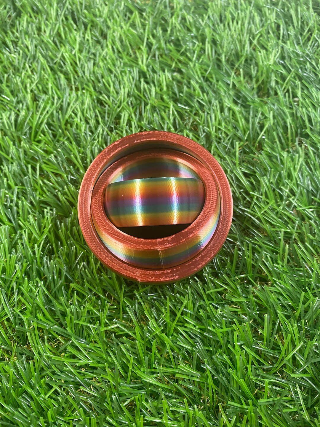 3D Printed Fidget Ring Toy RAINBOW EDITION - Etsy