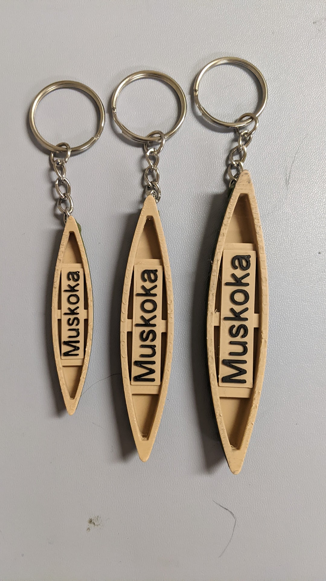 Custom Vacation Canoe Keychains - Etsy