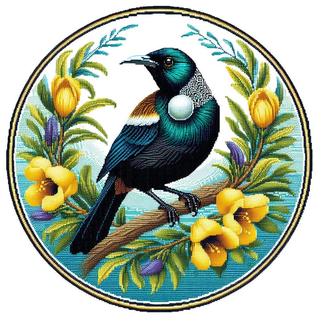 Cross Stitch of New Zealand Tui - Etsy New Zealand