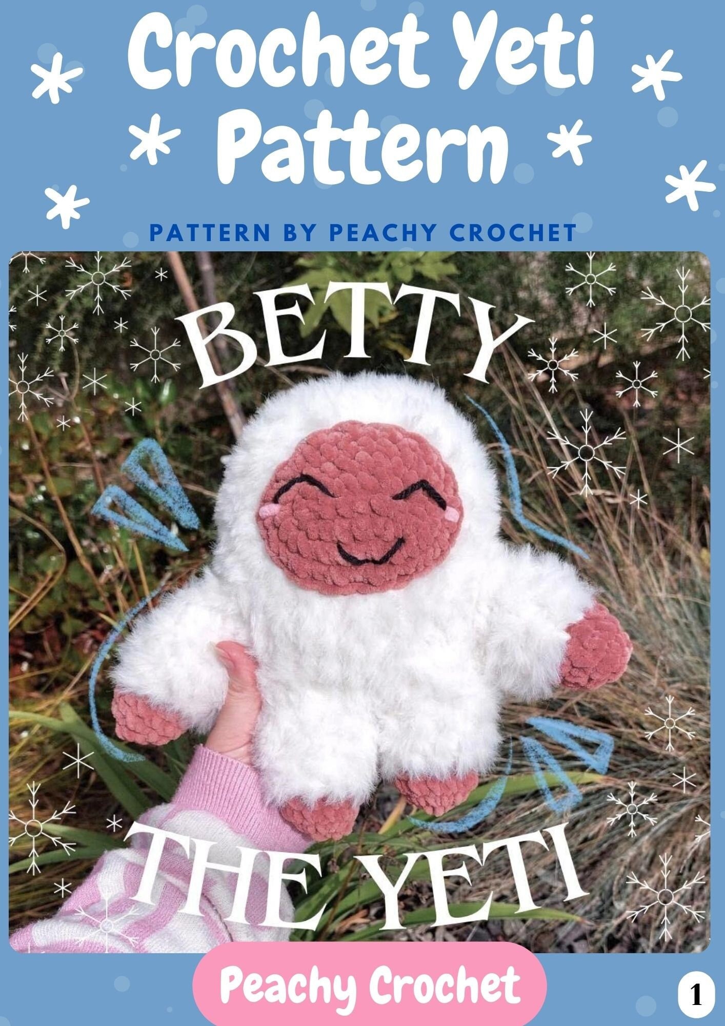 Betty the Yeti - Crochet Pattern - Etsy