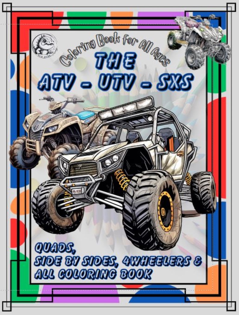 The ATV - UTV - SXS Coloring Book - Etsy