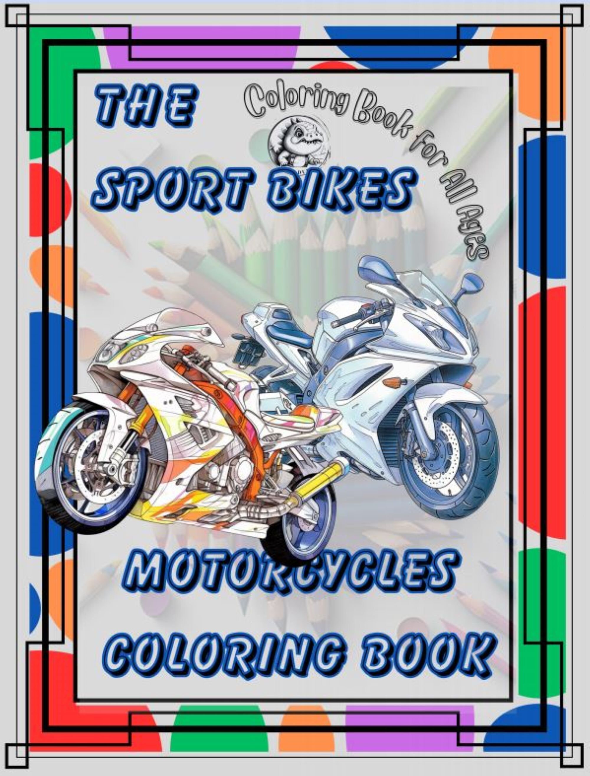The Sport Bikes Motorcycles Coloring Book - Etsy