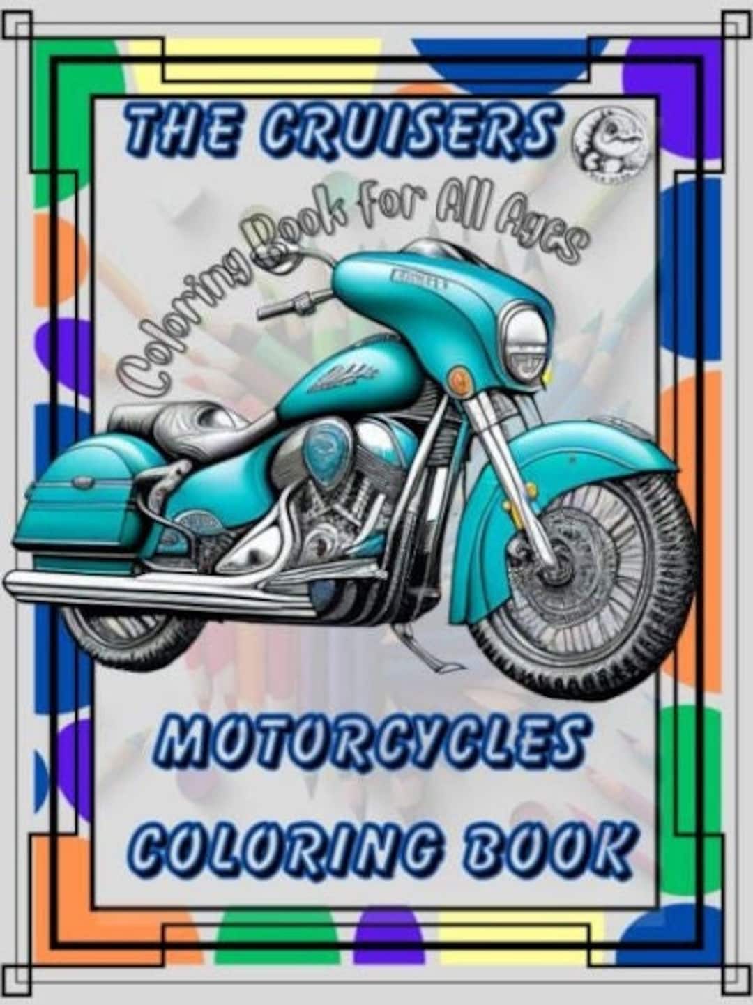 The Cruisers Motorcycles Coloring Book - Etsy
