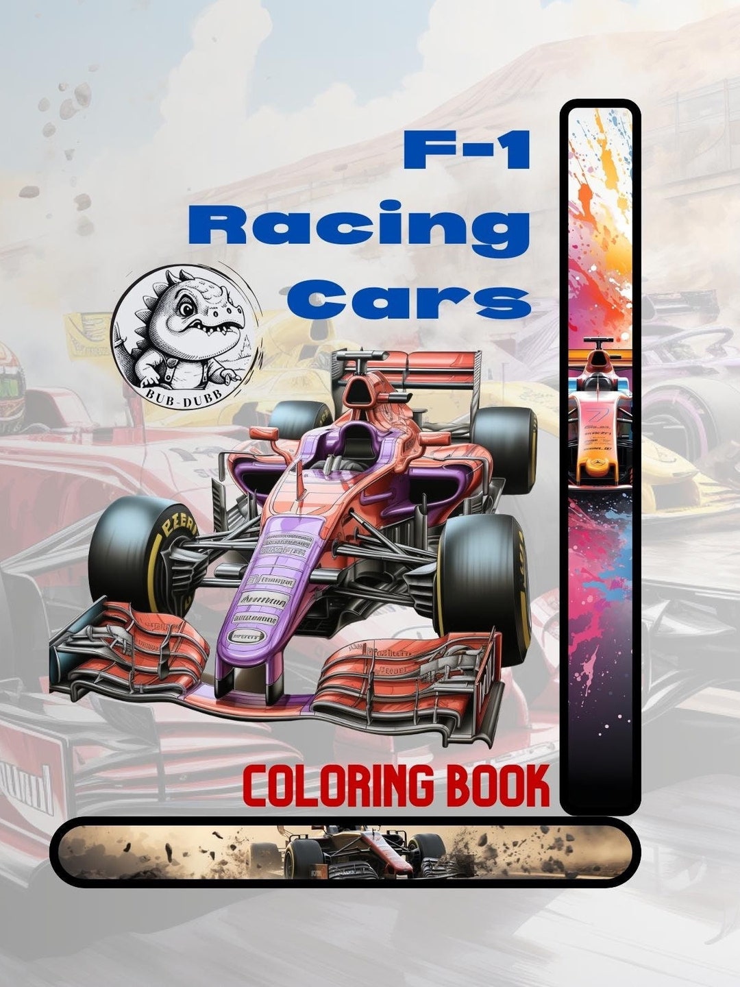 F-1 RACING CARS: Coloring Book - Etsy