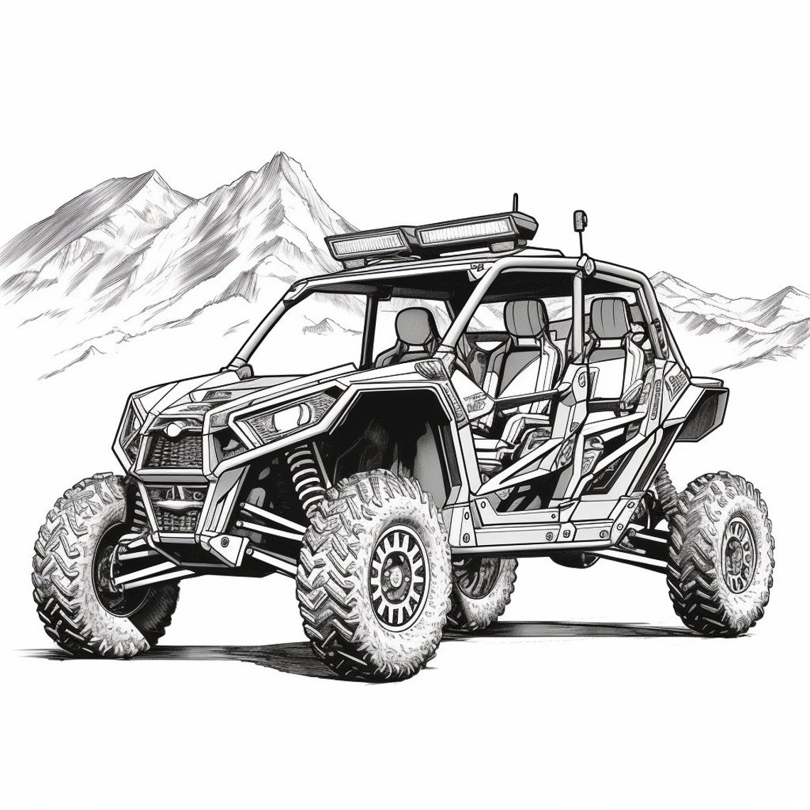 The ATV - UTV - SXS Coloring Book - Etsy