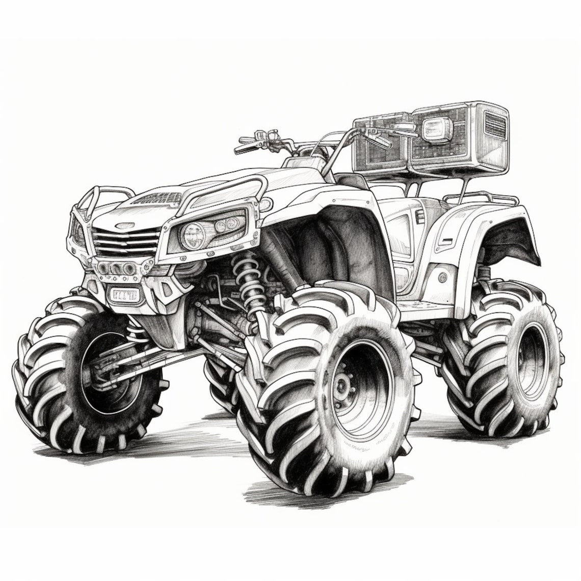 The ATV - UTV - SXS Coloring Book - Etsy