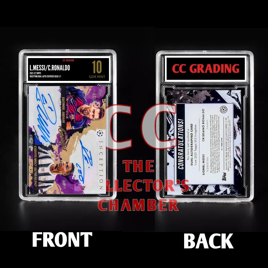 Lionel Messi / Cristiano Ronaldo 2021-22 Inception Auto Gold - Etsy UK