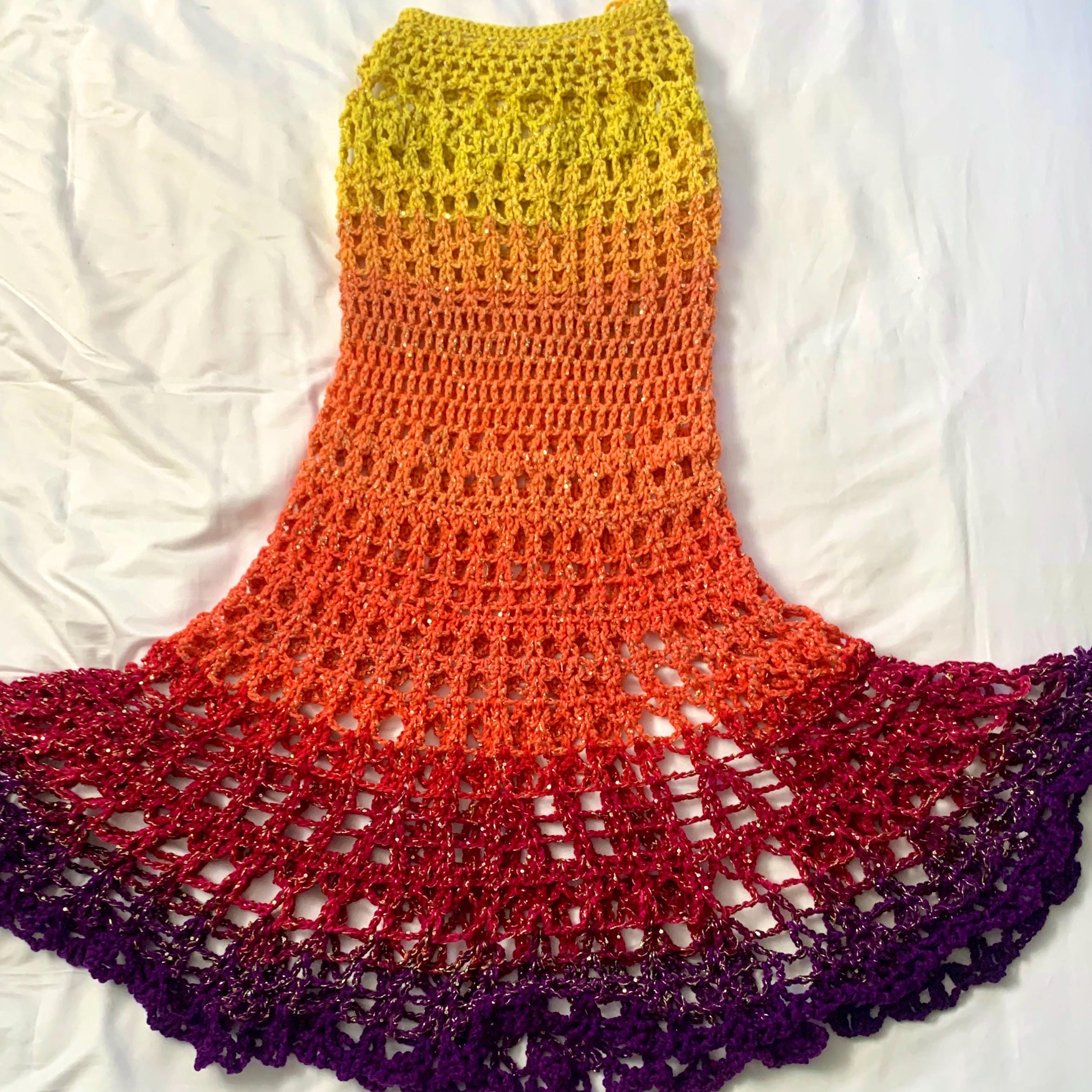 Seaside Sunset Mermaid Crochet Set - Etsy
