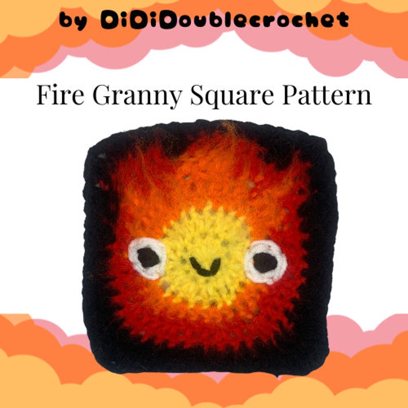 Fire Demon Granny Square Pattern - Etsy