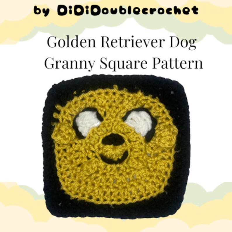 Golden Retriever Dog Granny Square Pattern - Etsy