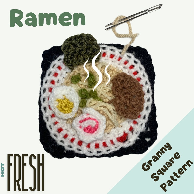 Ramen Noodle Granny Square Pattern - Etsy