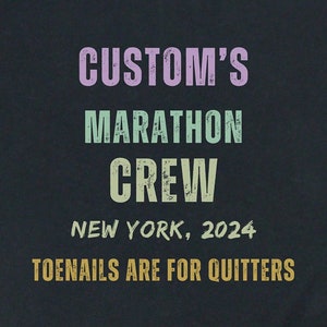 Custom Marathon Support Crew Shirt, 26.2 Tshirt, Supporter Team Group ...