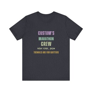 Custom Marathon Support Crew Shirt, 26.2 Tshirt, Supporter Team Group ...