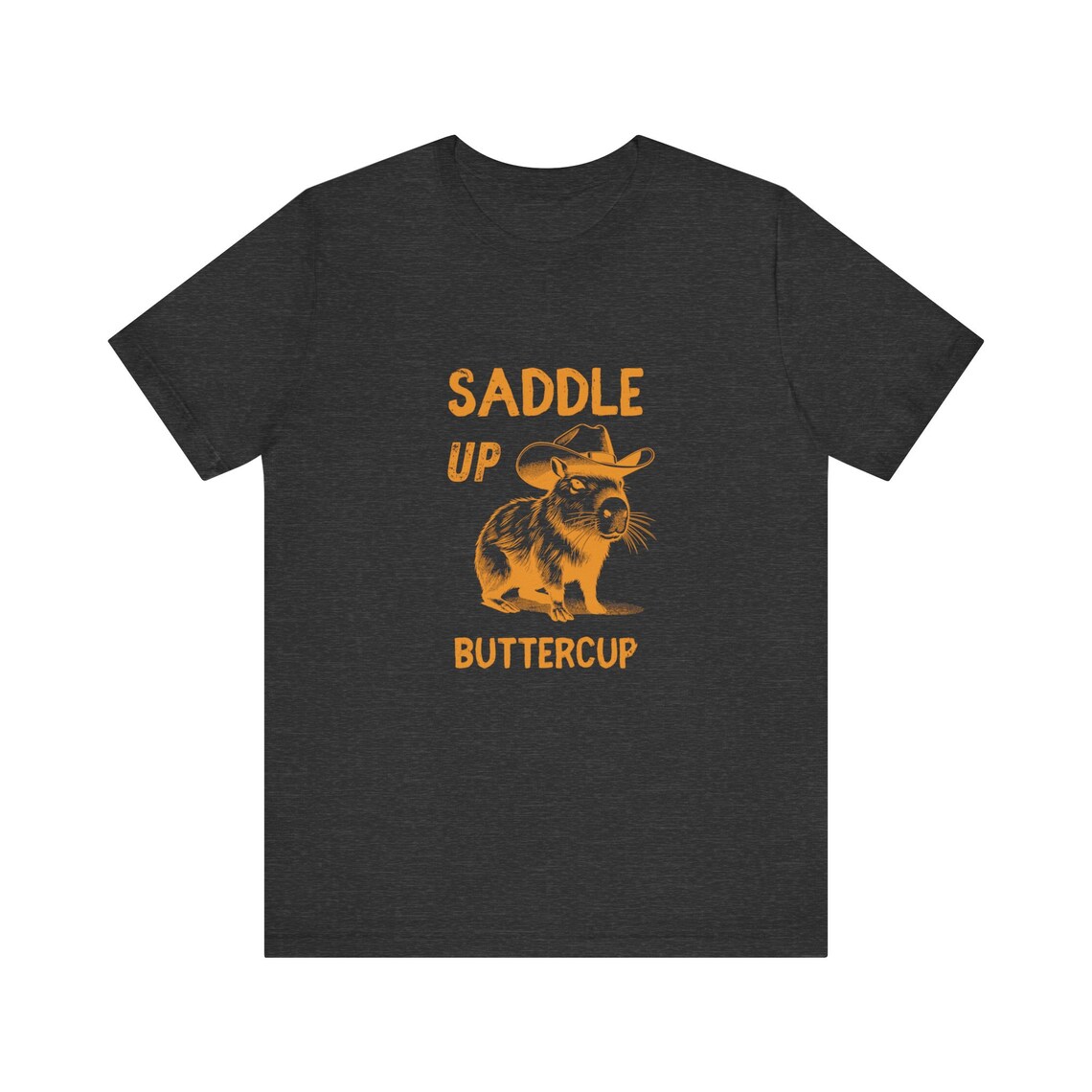 Saddle up Buttercup Cowboy Cabybara Cute Tshirt, Funny Capybara Gifted ...