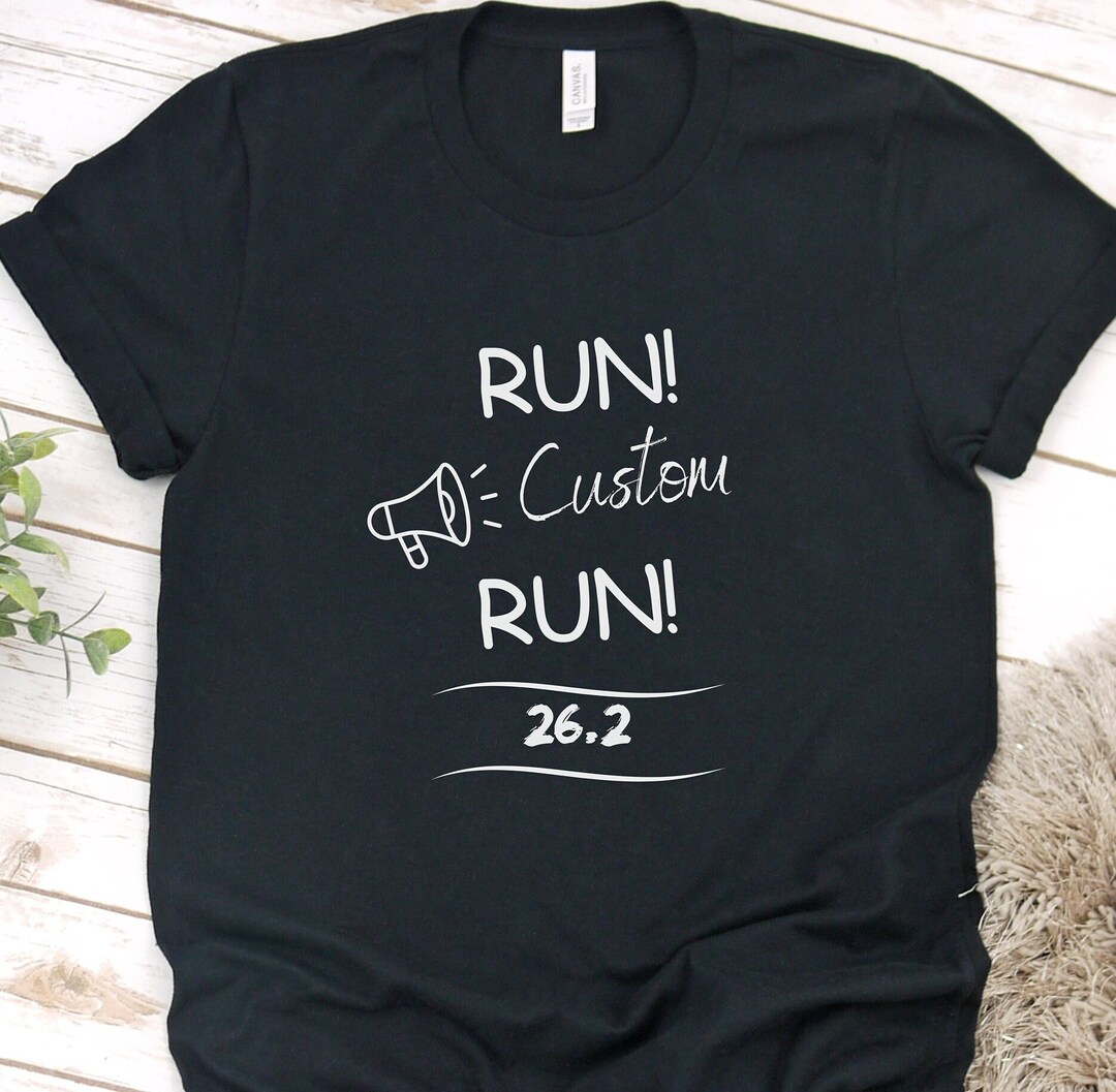 Custom Marathon Support Crew Shirt, Supporter Team Group Tshirt for ...