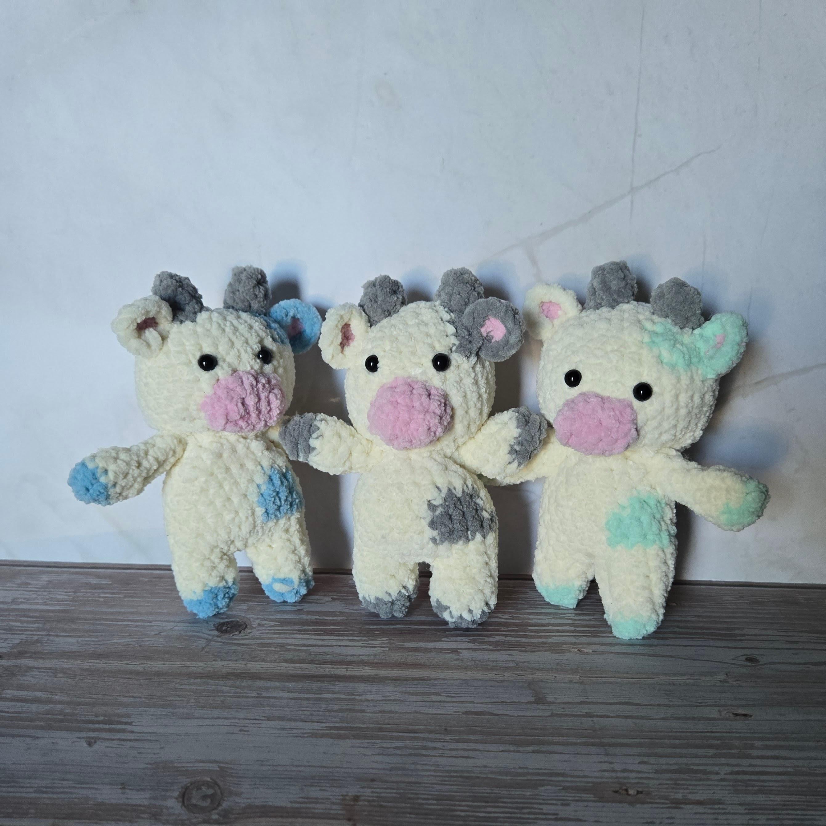 Mini Cow Plushie - Etsy