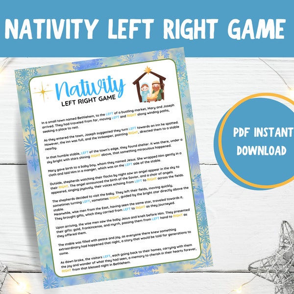 Bible Left Right Game - Etsy