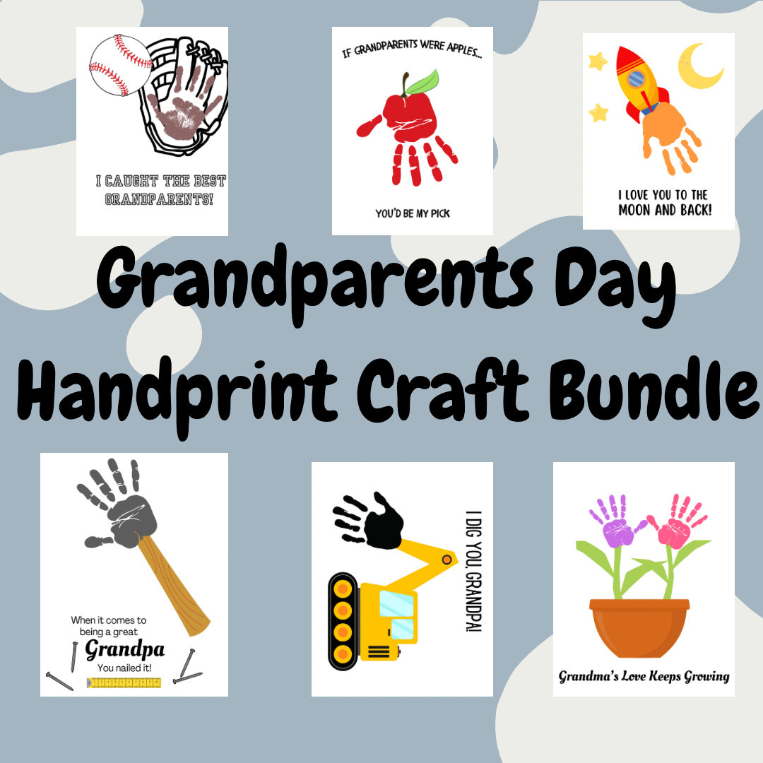 Grandparents Day Handprint Art Craft PRINTABLE Bundle for Fun Easy ...