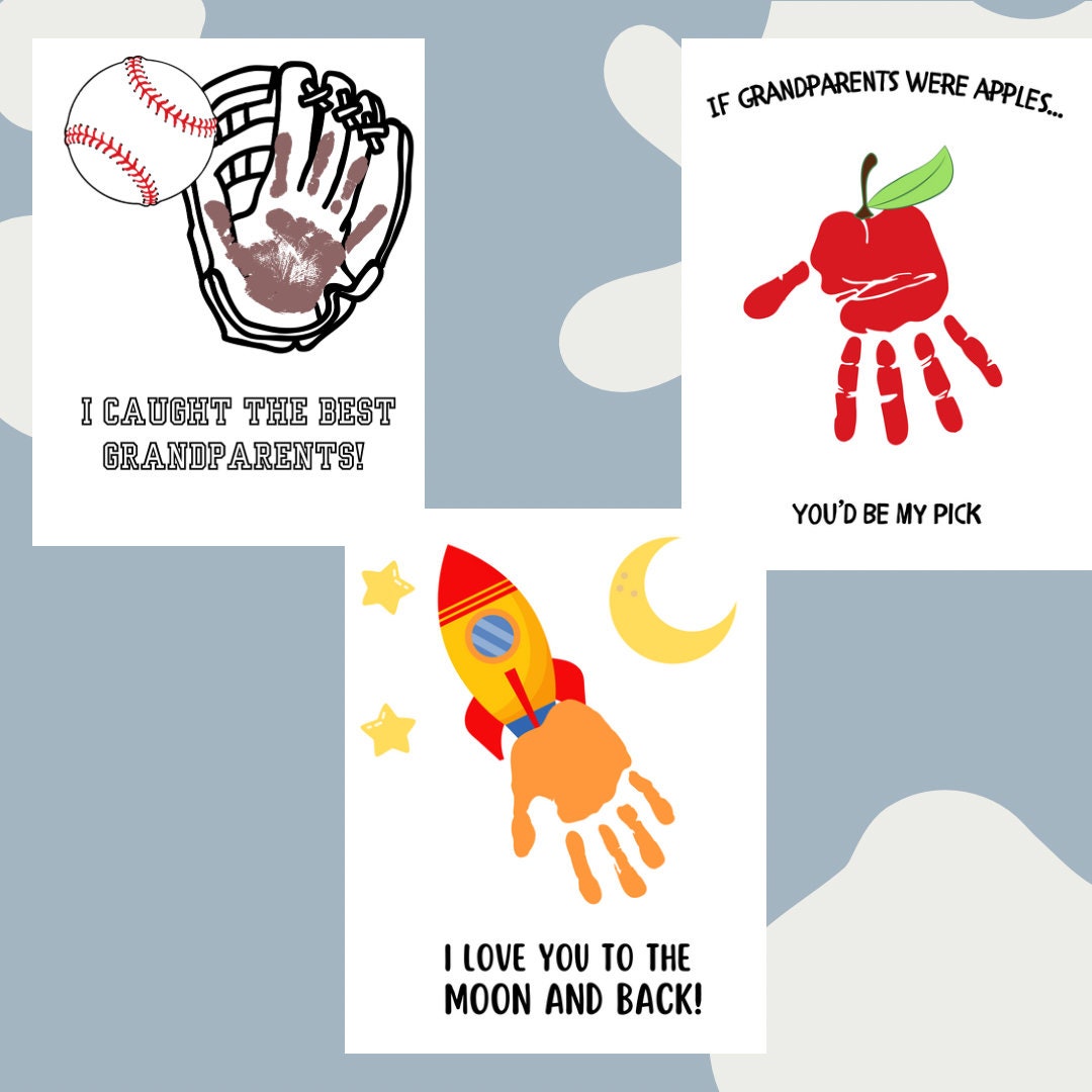 Grandparents Day Handprint Art, Craft Bundle (digital Download) - Etsy